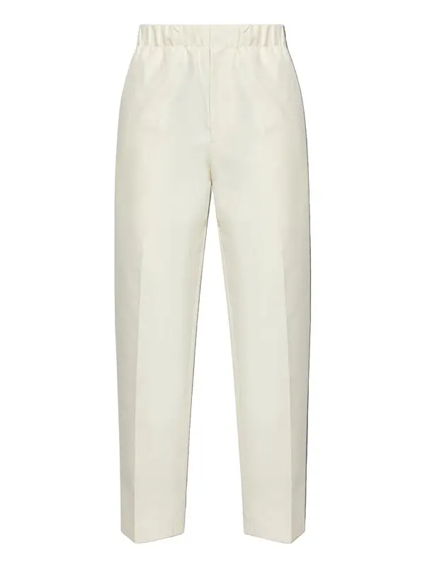 JIL SANDER Creased Trousers - Cream