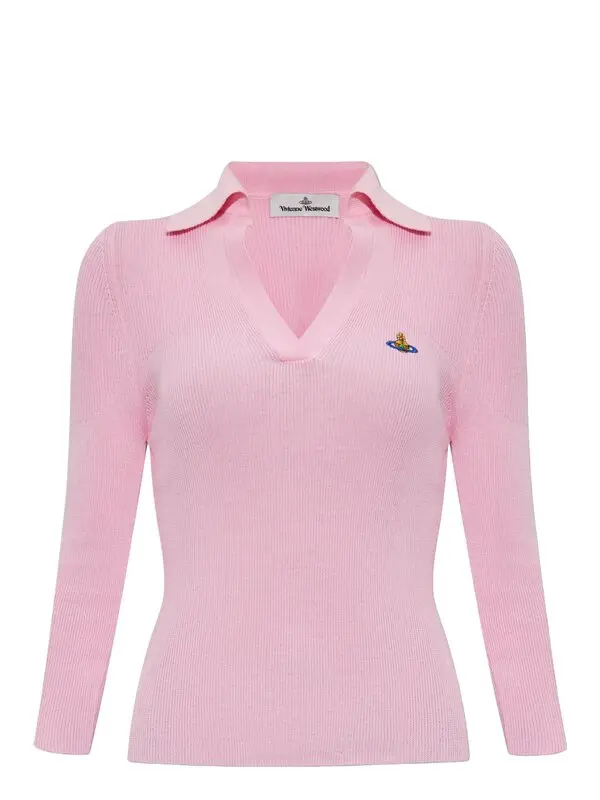 VIVIENNE WESTWOOD Logo Polo Shirt - Pink