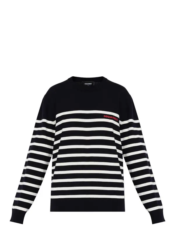 Dsquared2 Logo Sweater - Navy Blue