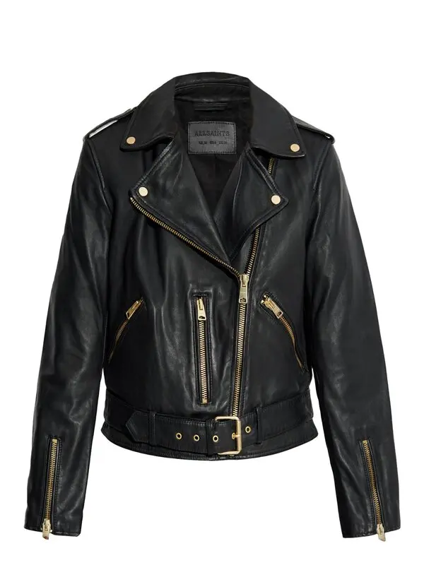 ALLSAINTS Balfern Leather Biker Jacket - Black