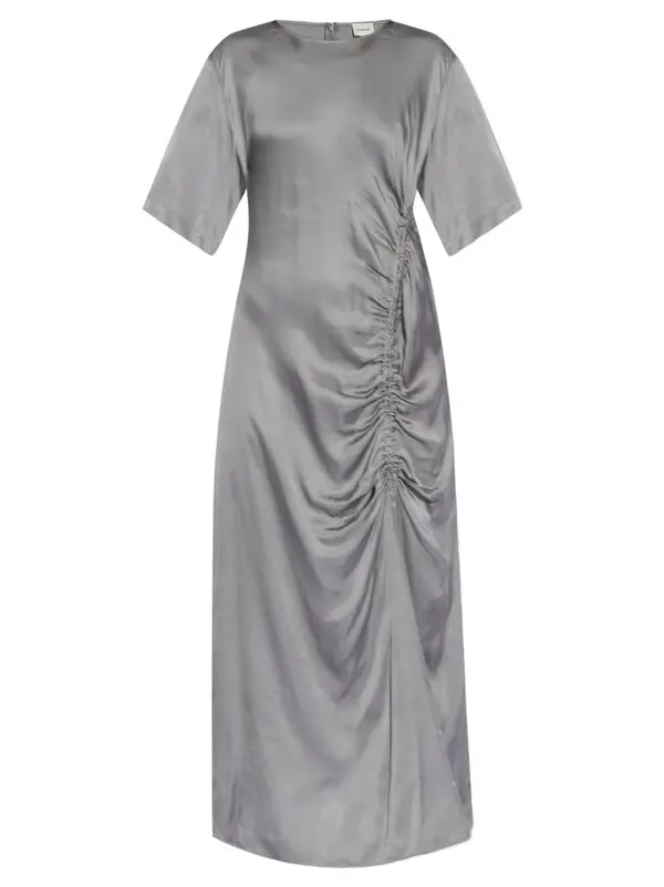 HERSKIND Sabastian Satin Dress - Grey