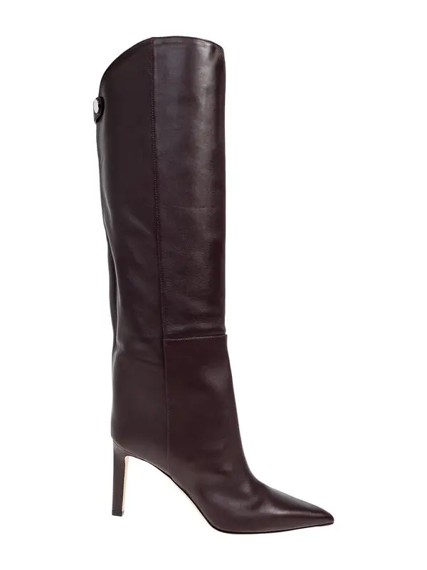 JIMMY CHOO Alizze Heeled Boots - Burgundy