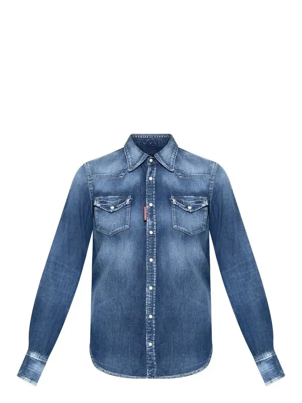 Dsquared2 Denim Shirt - Navy Blue