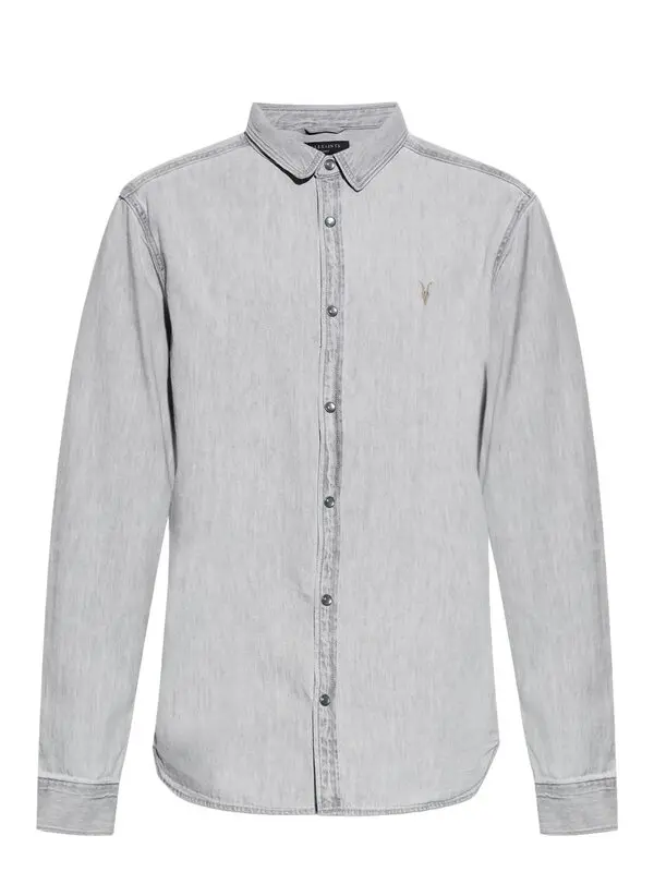 ALLSAINTS Denim Shirt Gleason - Grey