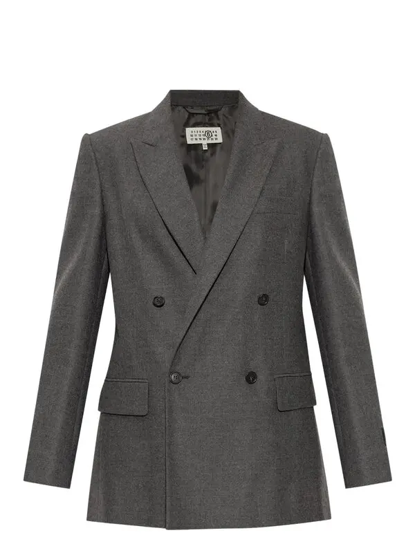MAISON MARGIELA Wool Blazer - Grey