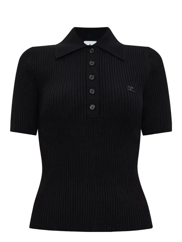 COURREGES Logo Top - Black