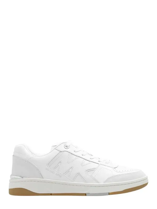 Michael Kors Logo-embossed Leather Sneakers - White