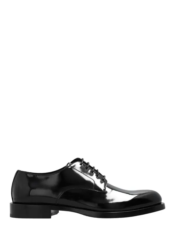 Dolce & Gabbana Leather Derby Shoes - Black