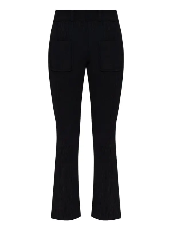 COURREGES Ribbed Trousers - Black