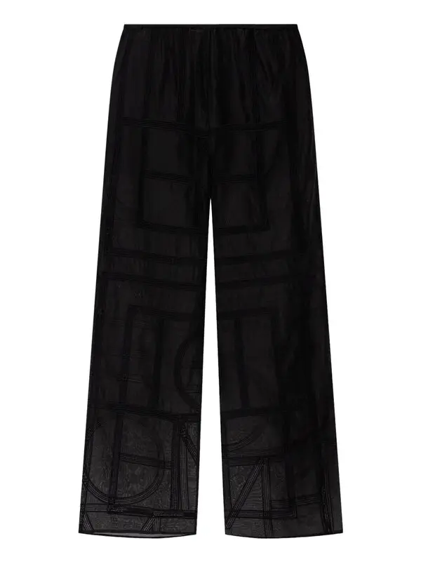 TOTEME Logo Trousers - Black