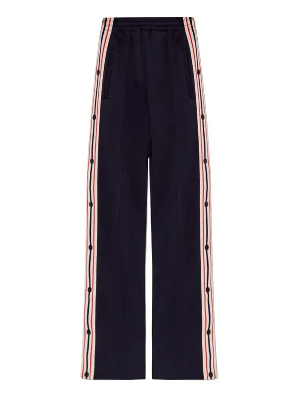 GOLDEN GOOSE Jogging Pants With Stripes - Navy Blue