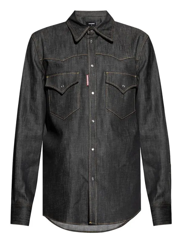Dsquared2 Denim Shirt - Navy Blue