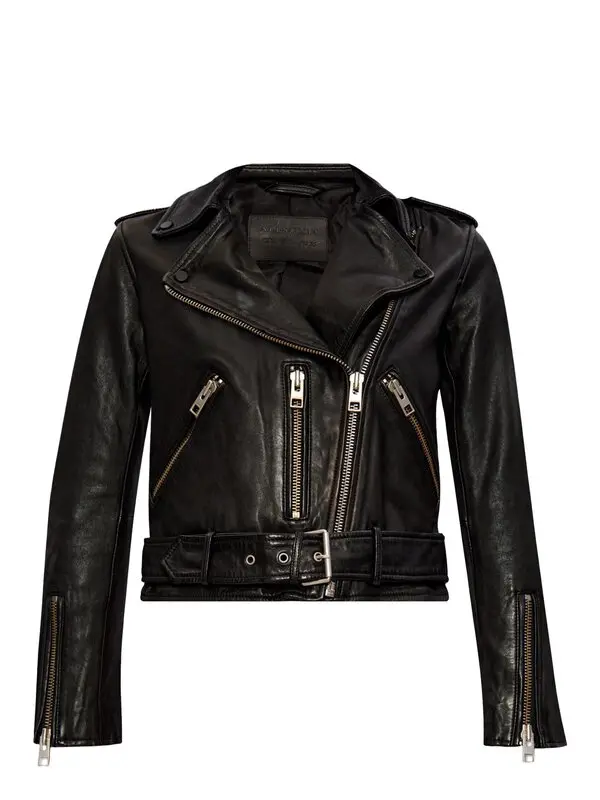ALLSAINTS Balfern Leather Biker Jacket - Black