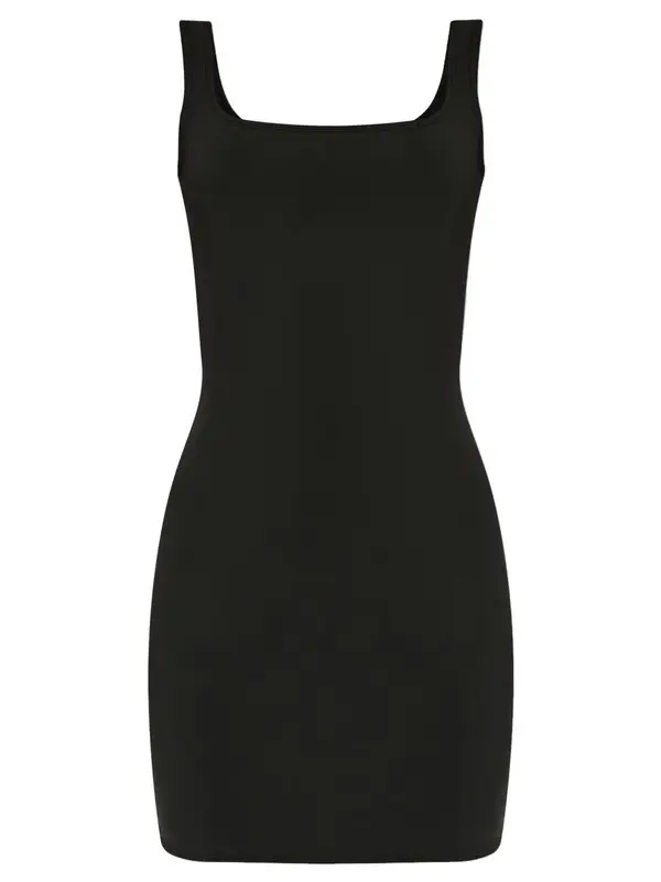 ENTIRE STUDIOS Square Mini Dress - Black