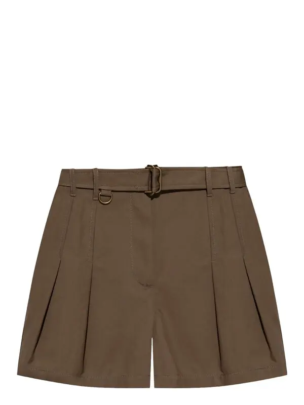 Burberry High-waisted Tailored Shorts - Green