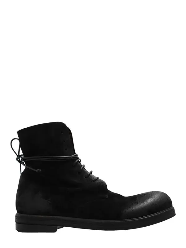 Marsèll Zucca Zeppa Lace-up Leather Ankle Boots - Black