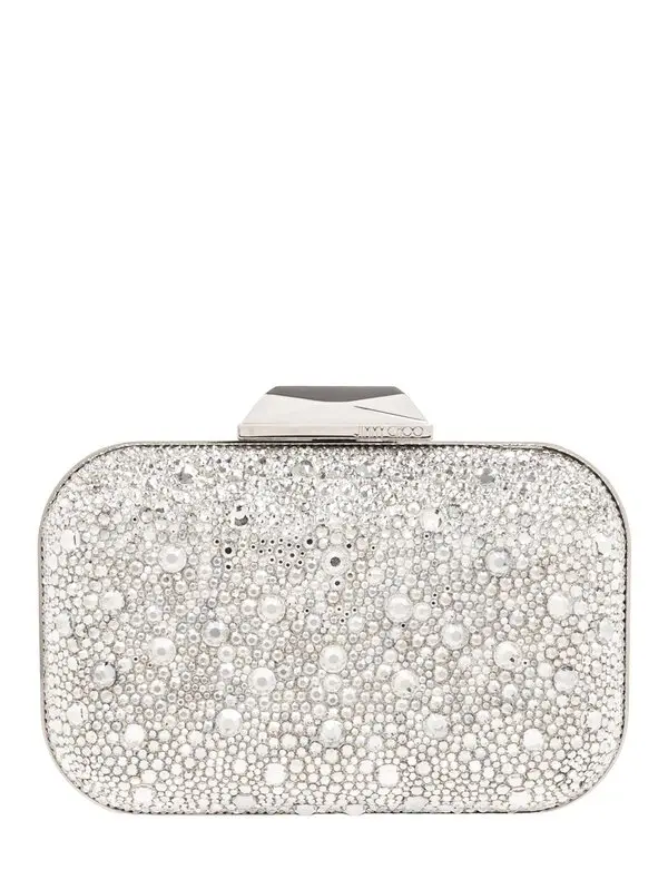 JIMMY CHOO Cloud' Clutch - Silver