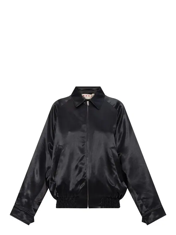 Marni Jacket With Graphic Applique - Black