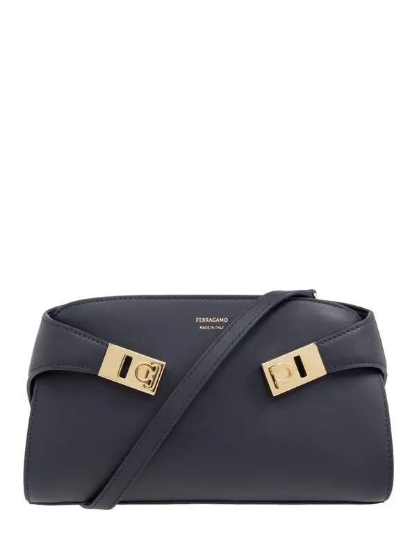 FERRAGAMO Hug Shoulder Bag - Navy Blue