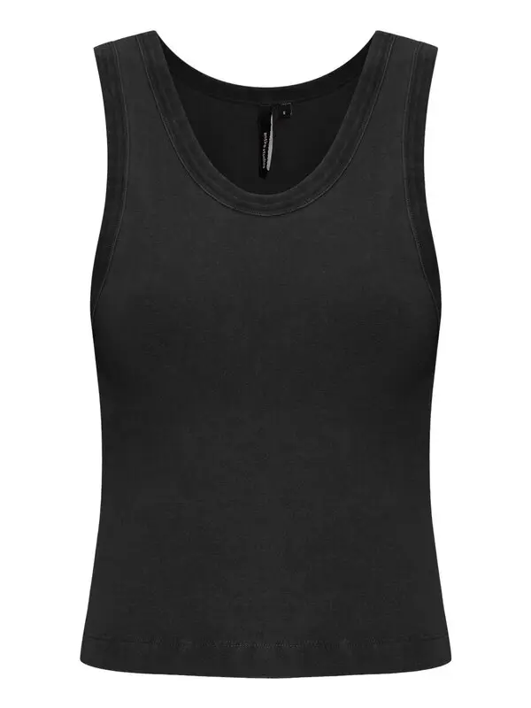 ENTIRE STUDIOS Cropped Tank Top - Black