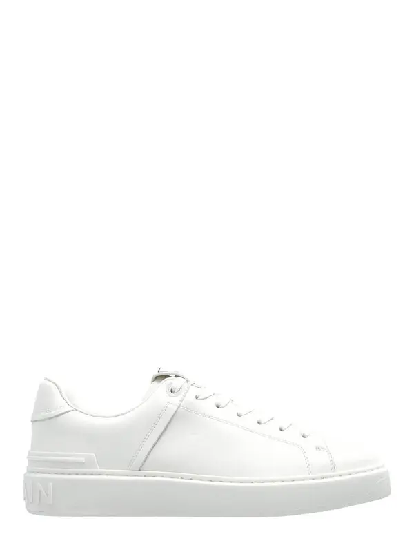 Balmain B-court Leather Sneakers - White