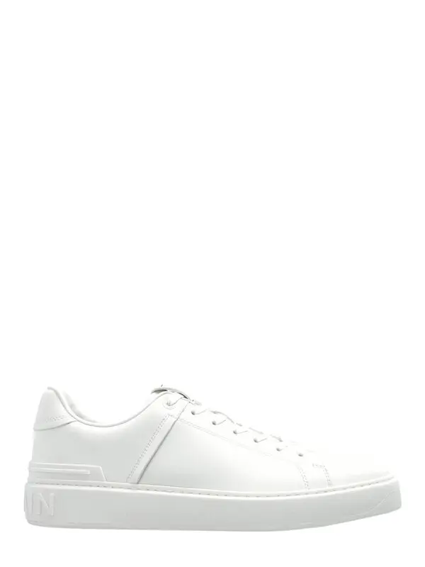 Balmain B-court Leather Sneakers - White