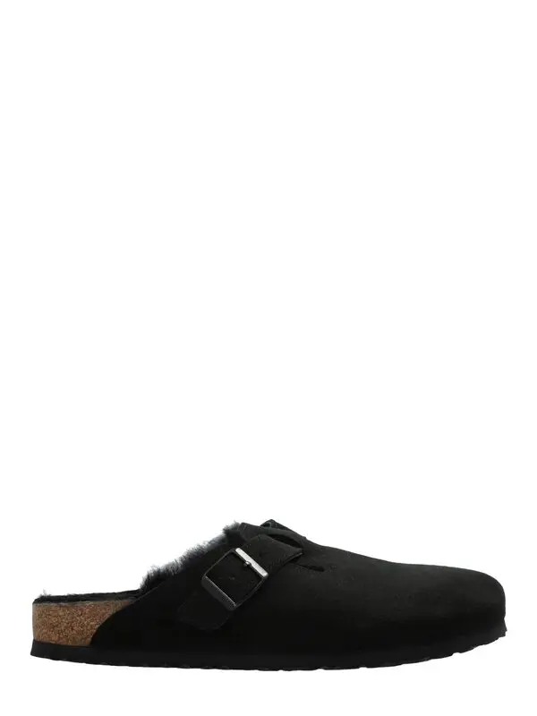 BIRKENSTOCK Boston Vl Shearling Clogs - Black