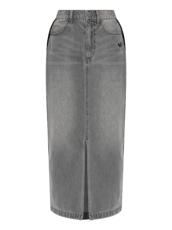 Adidas Originals By Alexander Wang Denim Skirt - Grey
