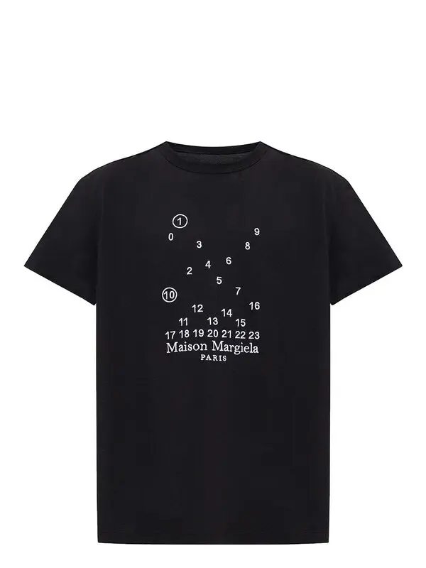 MAISON MARGIELA T-shirt With Logo - Black