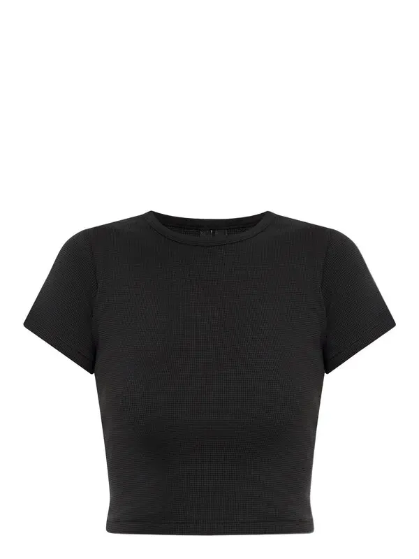 ENTIRE STUDIOS Micro Waffle T-shirt - Black