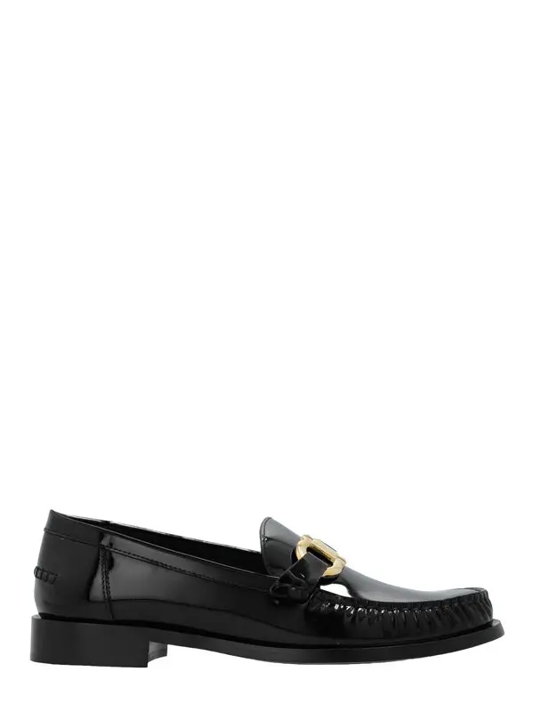 FERRAGAMO Maryan' Leather Loafers - Black