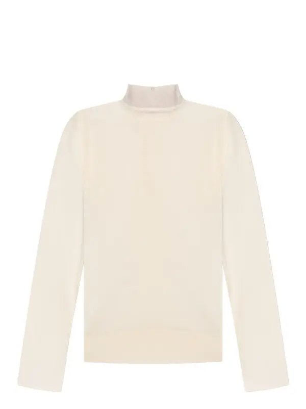 TOTEME Silk Cotton Turtleneck - Cream