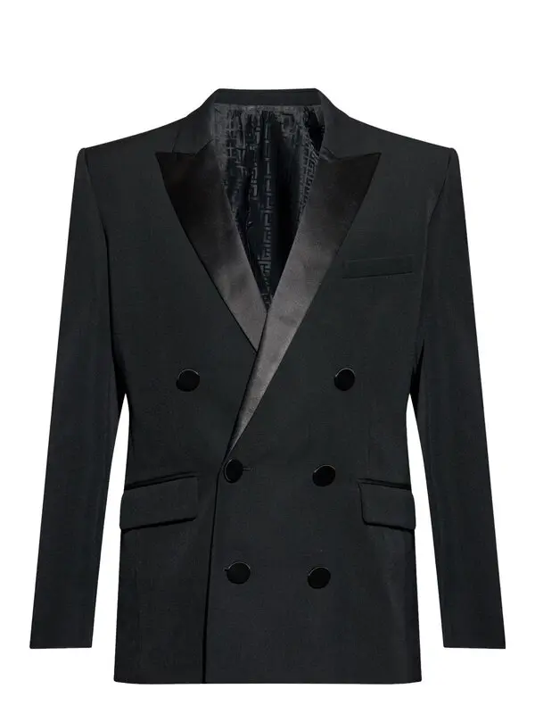 Balmain Double-breasted Blazer - Black