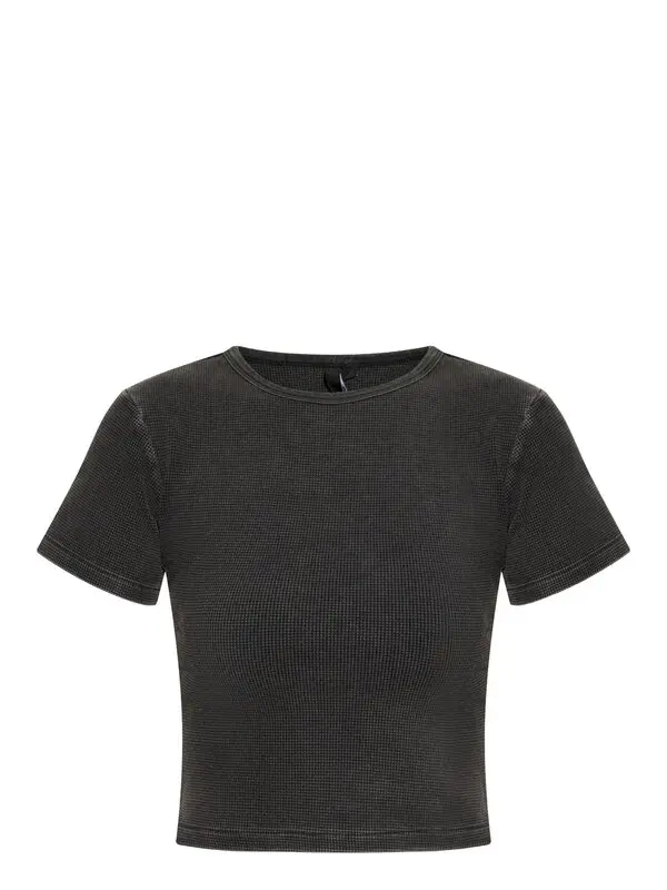 ENTIRE STUDIOS Micro Waffle T-shirt - Black