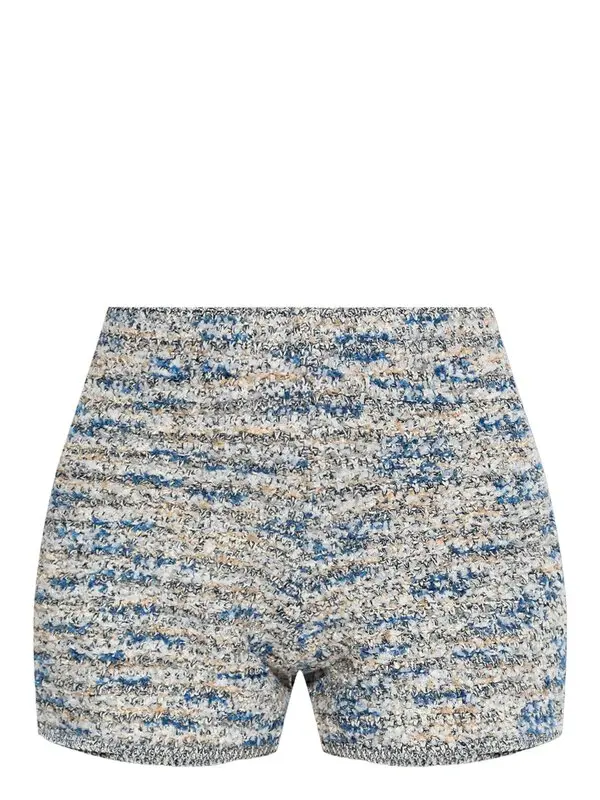 GESTUZ Cannie Tweed Shorts - Light Blue