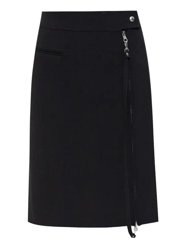 COURREGES Wool Skirt - Black
