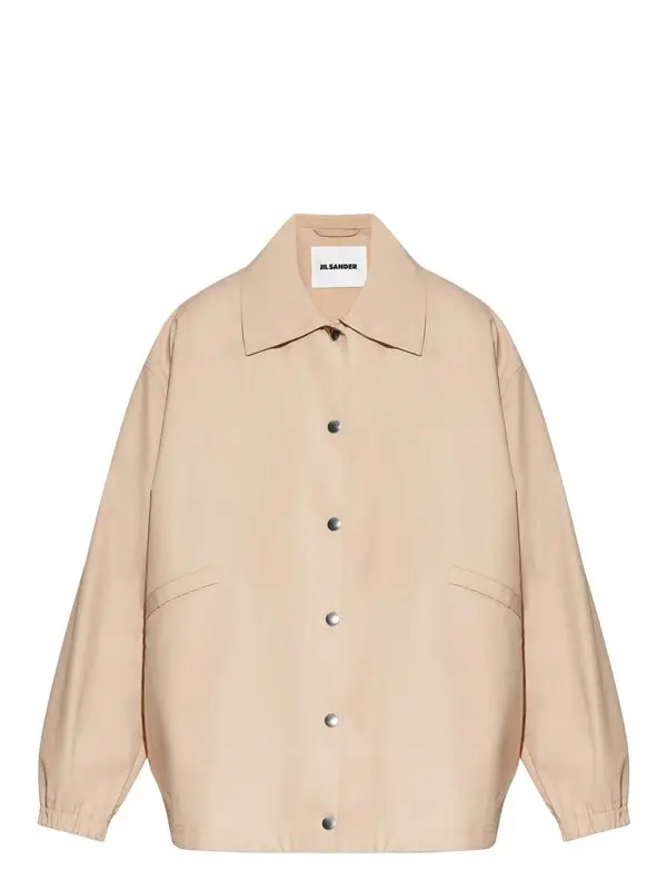JIL SANDER Loose-fitting Cotton Jacket - Beige