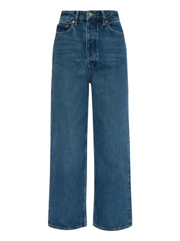 SAMSØE SAMSØE Shelly Wide-leg Organic Cotton Jeans - Blue
