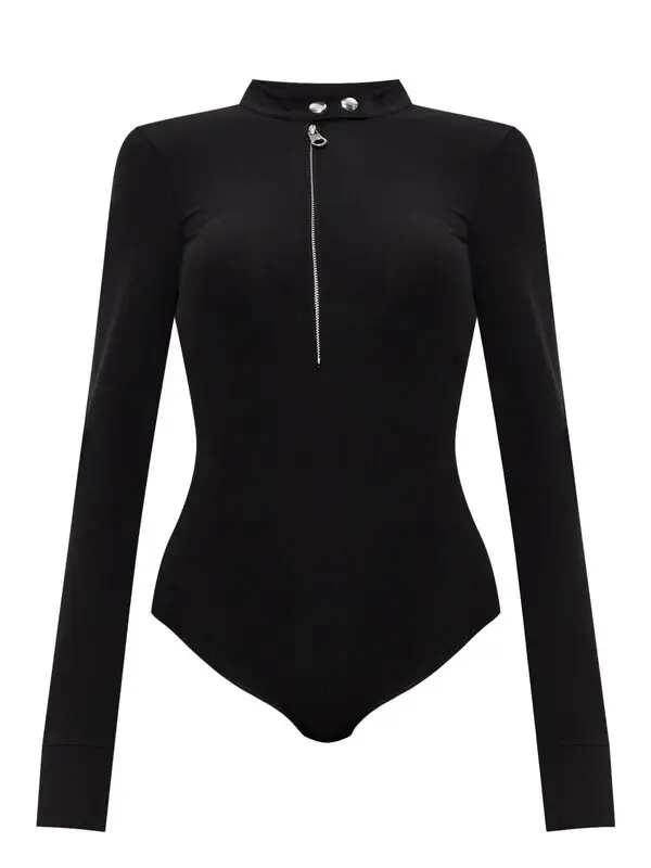 COURREGES Long-sleeve Bodysuit - Black