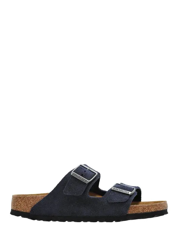 BIRKENSTOCK Arizona Bs Suede Slides - Navy Blue