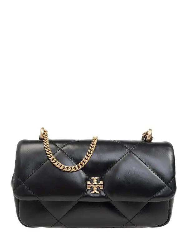 Tory Burch Quilted Leather Shoulder Bag - Black