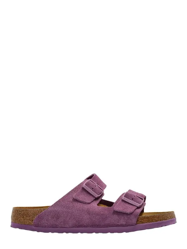 BIRKENSTOCK Arizona Bs Suede Leather Sandals - Purple