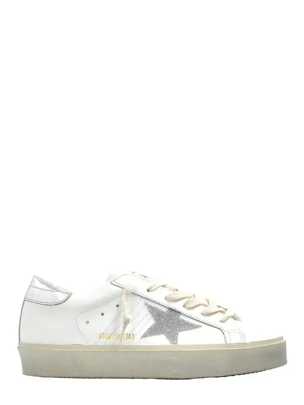 GOLDEN GOOSE Hi Star Classic Sneakers With List - White