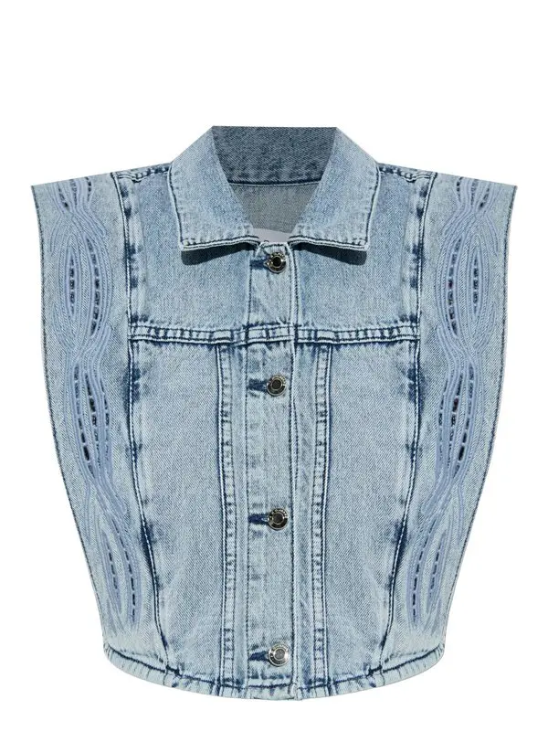 IRO PARIS Rosye Denim Vest - Blue