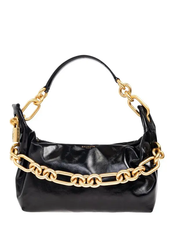 Balmain Sync Medium Shoulder Bag - Black