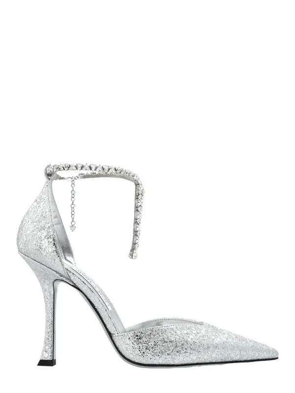 JIMMY CHOO Stwvie Heeled Shoes - Silver