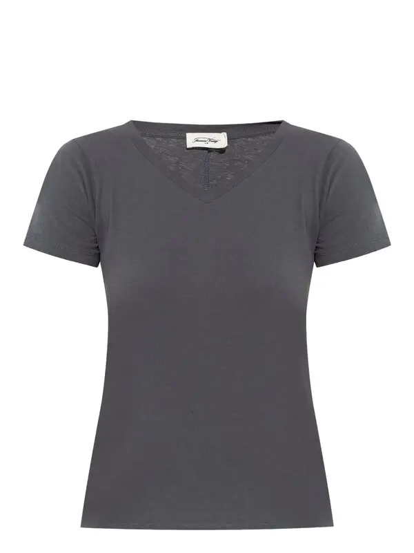 American Vintage V-neck T-shirt - Grey