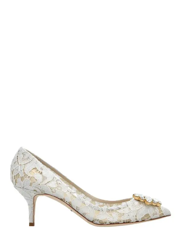 Dolce & Gabbana Belluccii Heeled Shoes - Cream