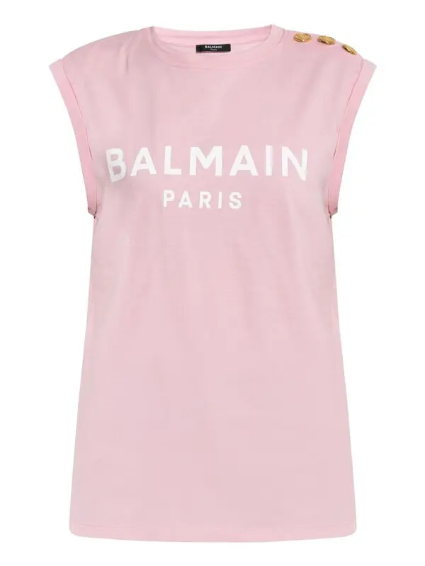 Balmain Logo Top - Pink