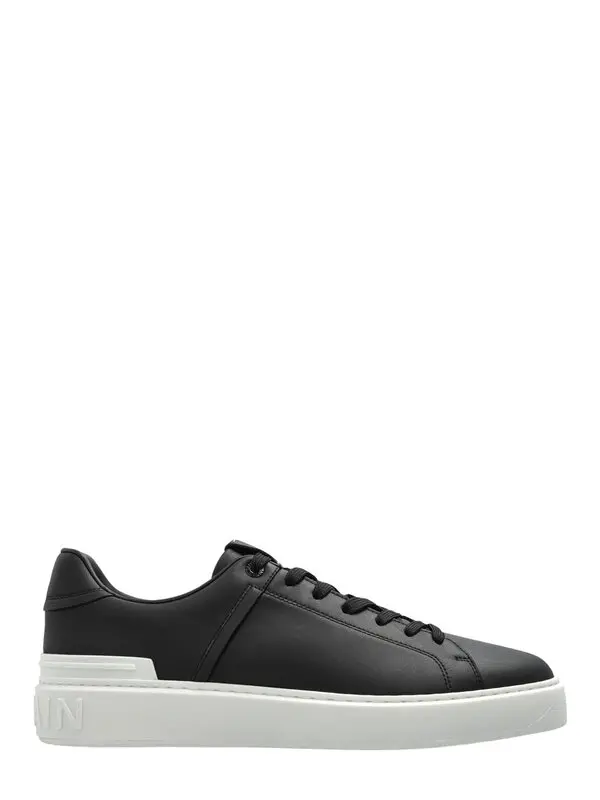 Balmain B-court Leather Sneakers - Black